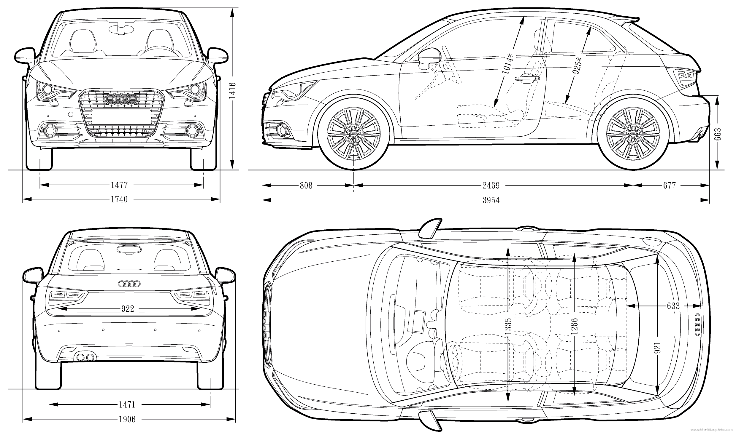 Audi A1 Blueprint Download Free Blueprint For 3D Modeling Audi A1 Blueprint Download Free Blueprint For 3D Modeling