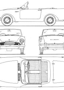 Sunbeam Blueprints - Download free blueprint for 3D modeling