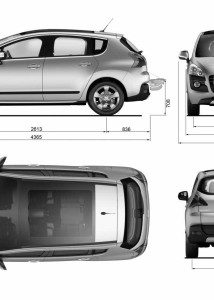 MPV Blueprints - Download free blueprint for 3D modeling