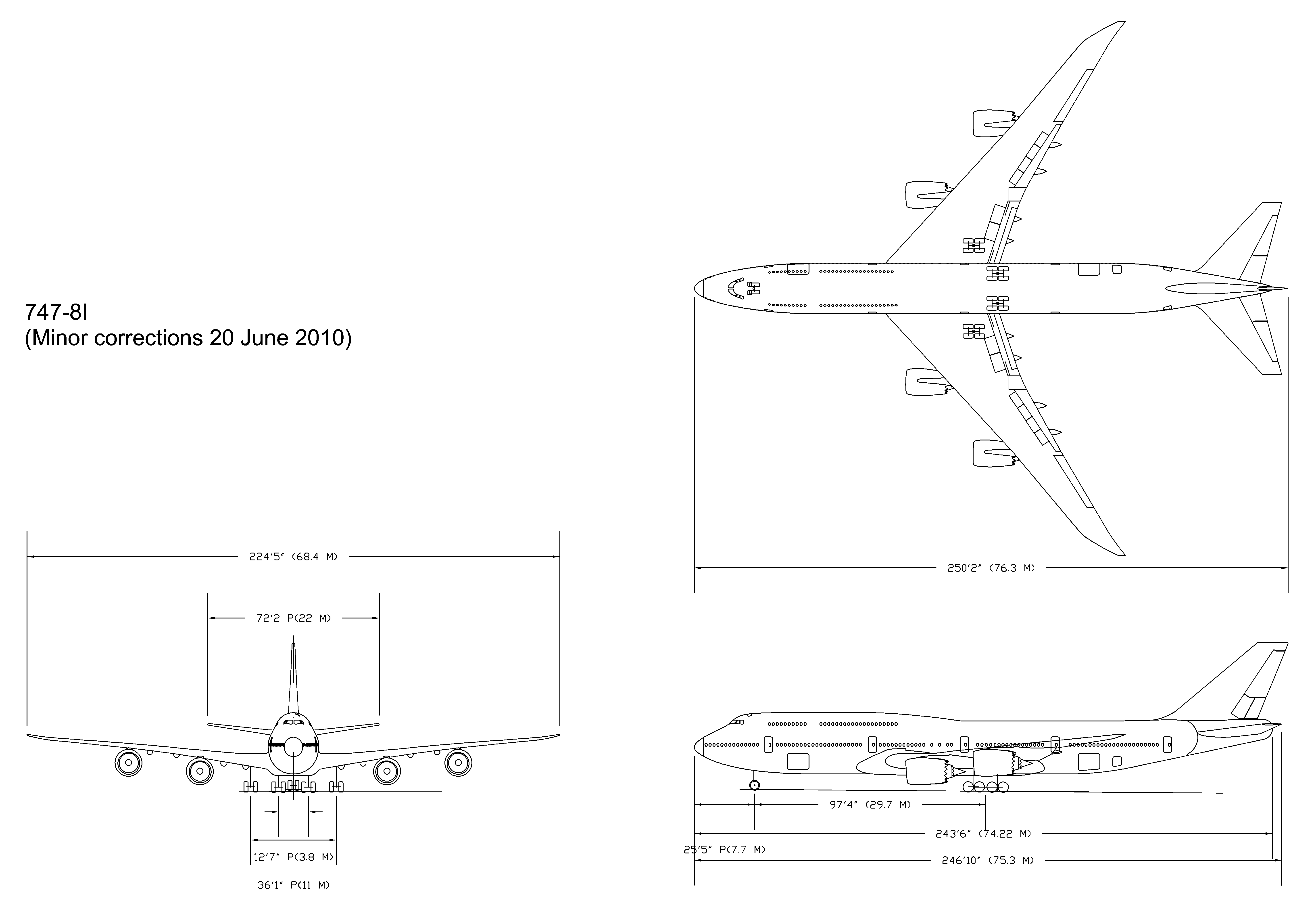 Boeing 747 8 Blueprint Download Free Blueprint For 3D Modeling