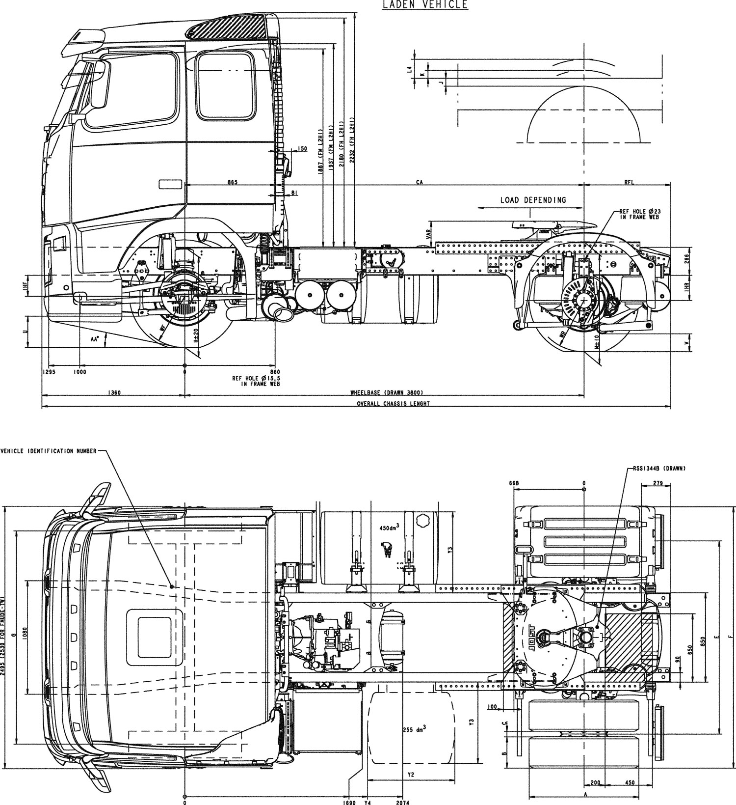 Volvo FH 2007 Blueprint Download Free Blueprint For 3D Modeling