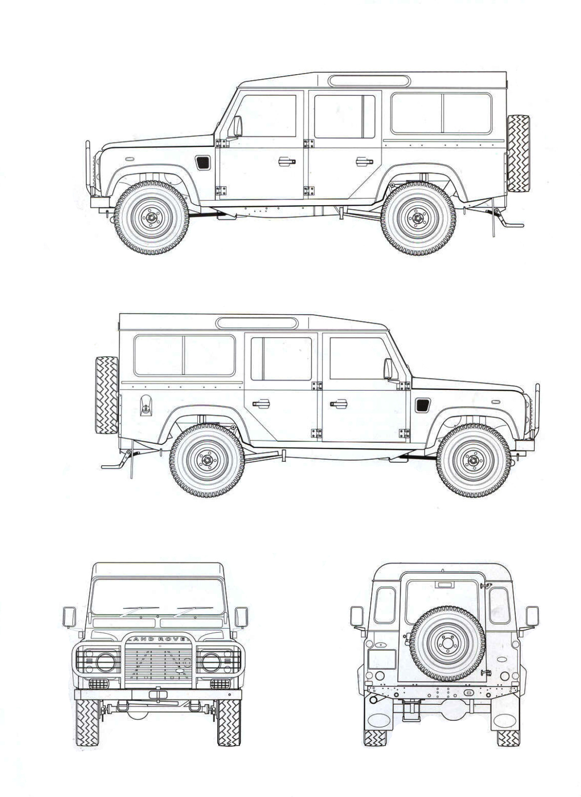 Land Rover Defender 110 Dimensions