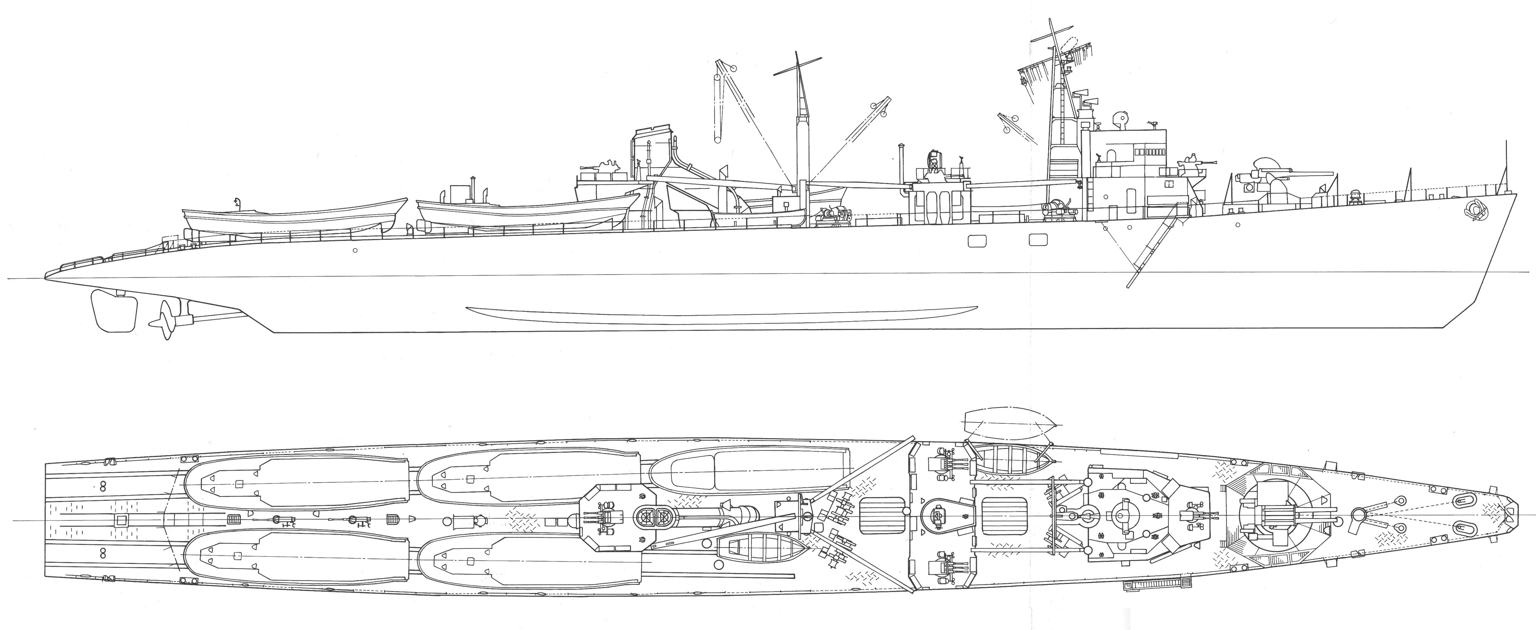 Prints Home Living Ship Drawing Battleship Blueprint Navy Ship Poster
