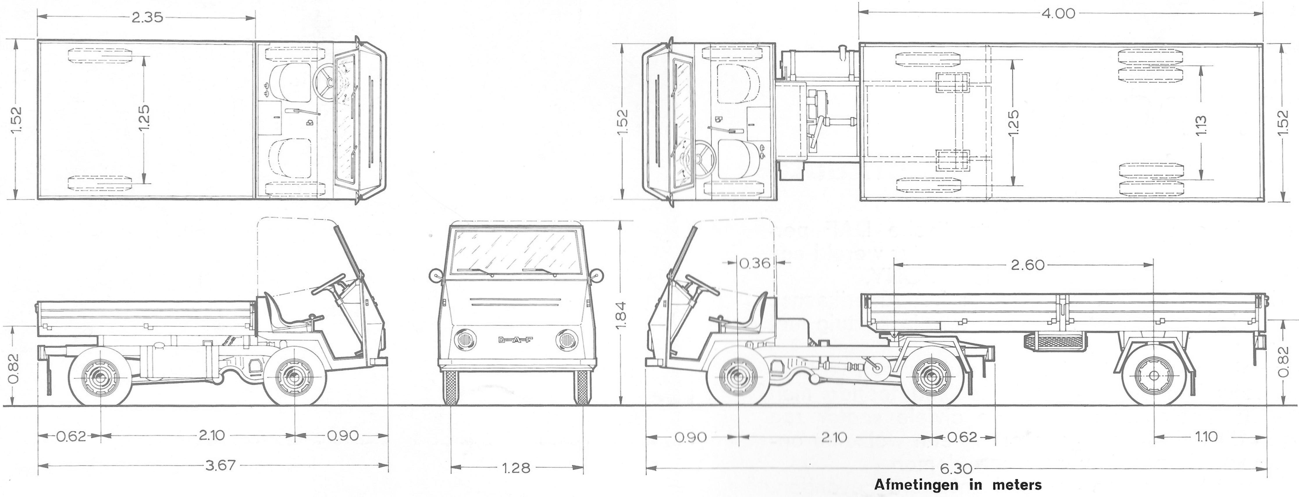 DAF Pony Blueprint Download Free Blueprint For 3D Modeling DAF Pony Blueprint Download Free Blueprint For 3D Modeling
